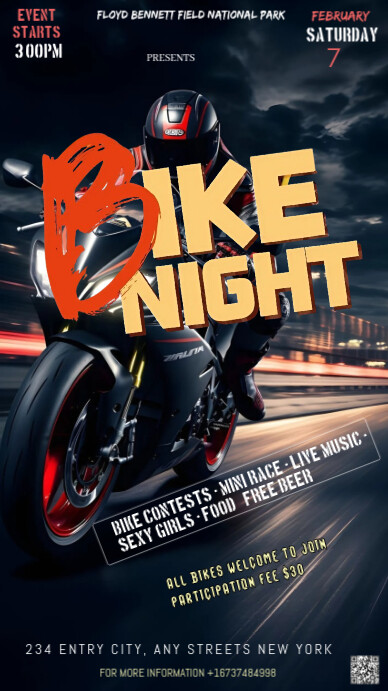 Copy of Black Maximalist A High- Energy Promotional Poster For A " Bike ...