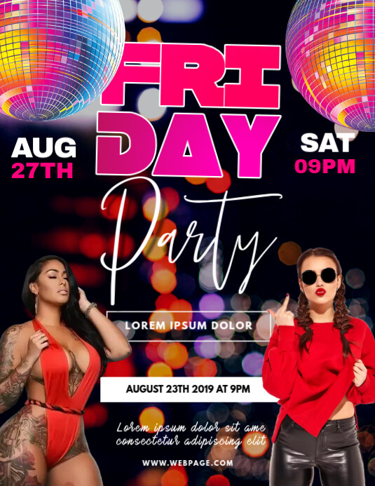 Black Maximalist After Night Party Flyer (us Letter) Template | PosterMyWall