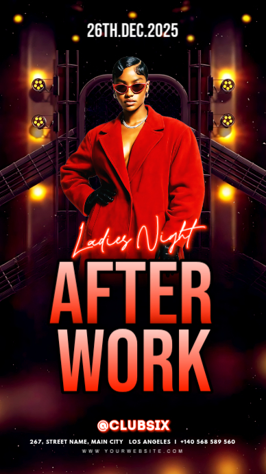 Black Maximalist After Work Party Instagram Story Template | PosterMyWall