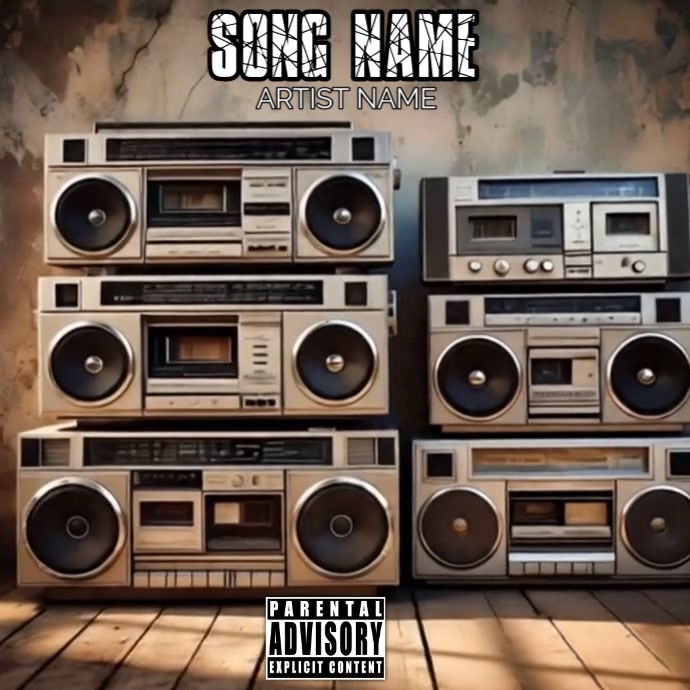 BLACK MAXIMALIST ALBUM COVER Template | PosterMyWall