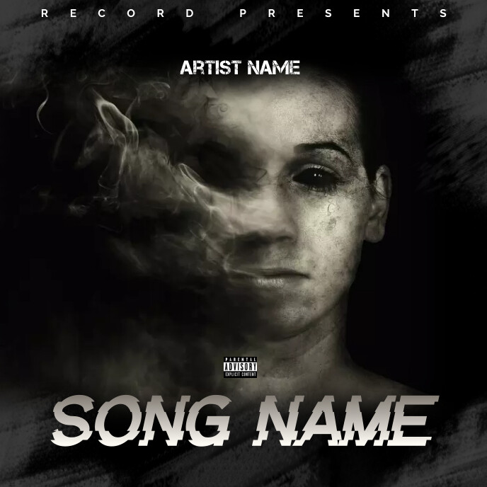 Black Maximalist Album Cover Templat | PosterMyWall