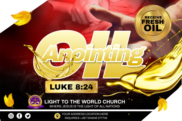 Black Maximalist Anointing Oil Sticker Poster Template | PosterMyWall