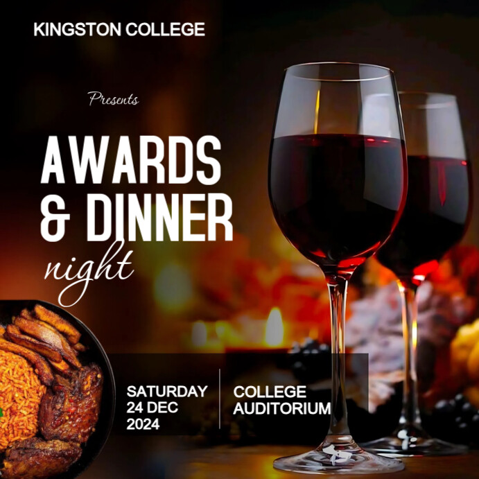 Copy of Black Maximalist Award And Dinner Instagram Post | PosterMyWall