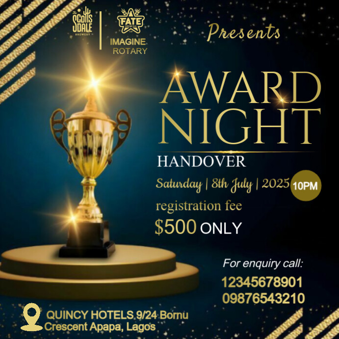 Copy of Black Maximalist Award Night Instagram Post | PosterMyWall