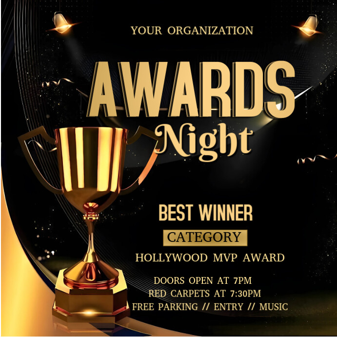 Copy of Black Maximalist Awards Night Instagram Post | PosterMyWall