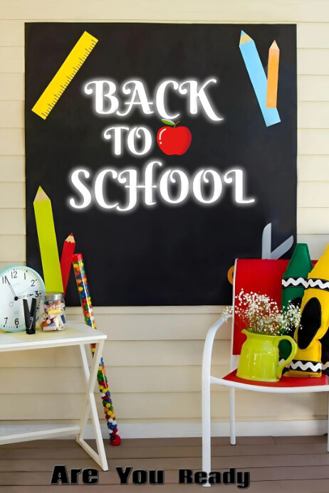 Black Maximalist Back To School Poster Poster Template | PosterMyWall