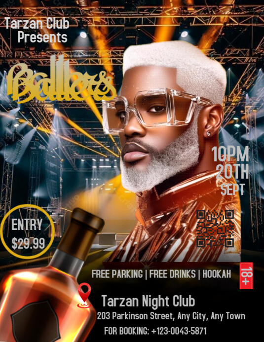 Copy of Black Maximalist Ballers Night Flyer (us Letter) | PosterMyWall