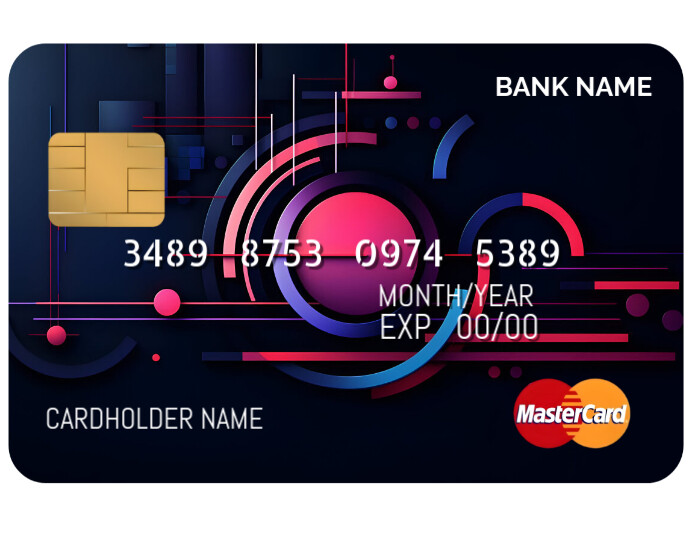 Black Maximalist Bank Credit Debit Atm Card Flyer (us Letter) Template ...