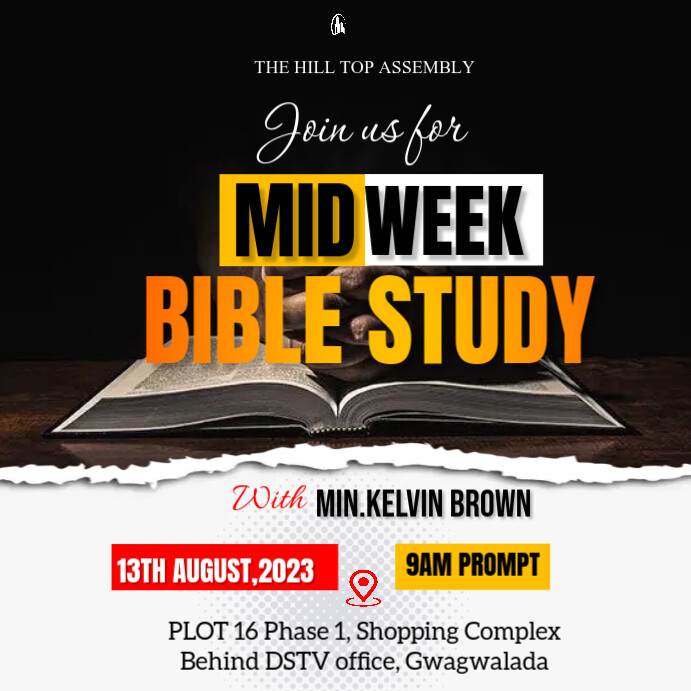 Modèle Black Maximalist Bible Study Instagram Post | PosterMyWall