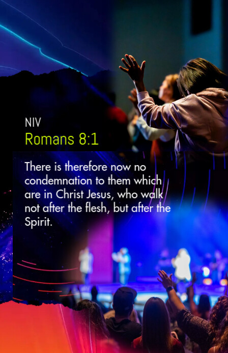 Black Maximalist Bible Verse Memory Verse Tabloid Template | PosterMyWall