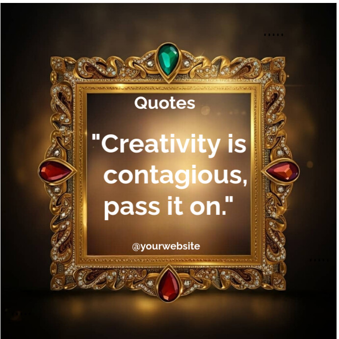 Black Maximalist Black And Gold Motivational Quotes Creativity Is ...