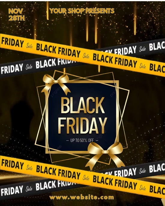 Plantilla de Black Maximalist Black Friday Instagram Portrait ...