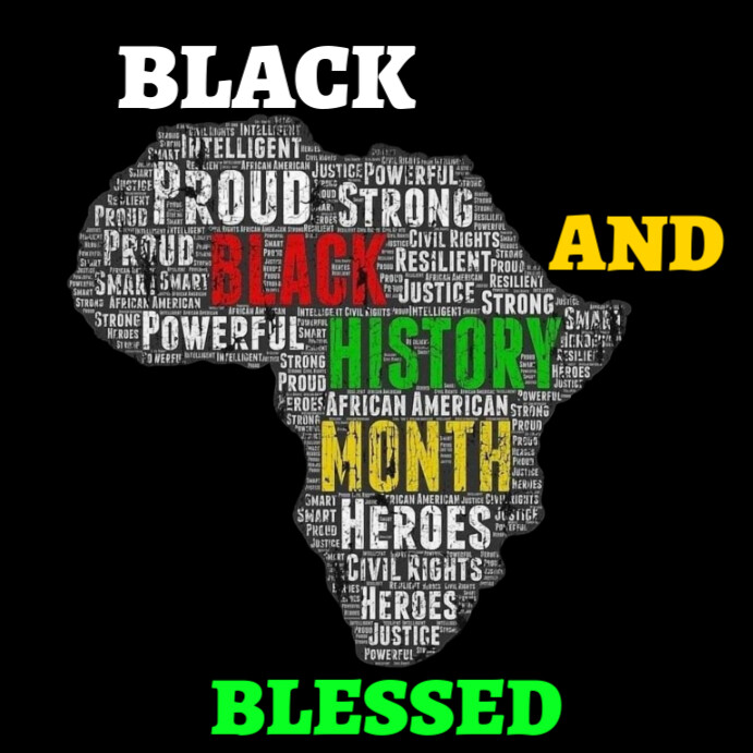 Black Maximalist Black History Month: Black And Blessed Instagram Post ...