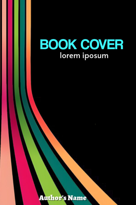 Black Maximalist Book Cover Design Poster Template | PosterMyWall