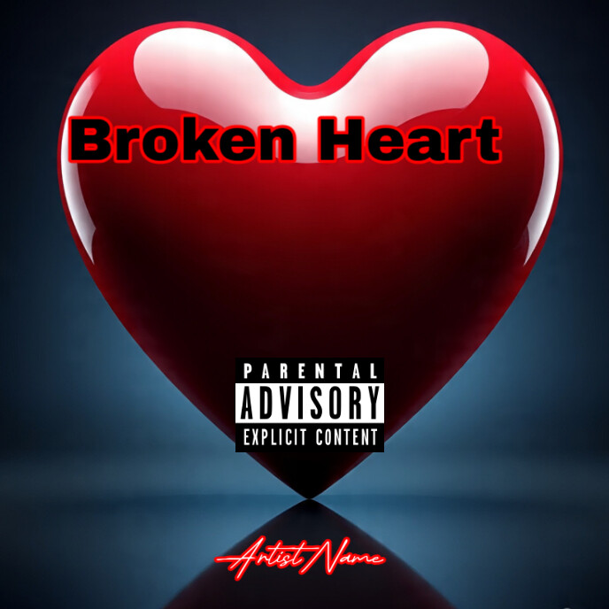 Black Maximalist Broken Heart Mixtape Album Cover Album Cover Template ...