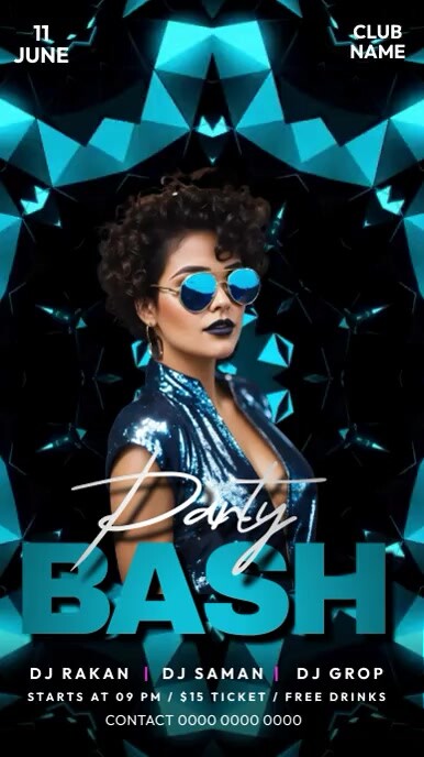 Black Maximalist Bsh Party Instagram Story Template | PosterMyWall