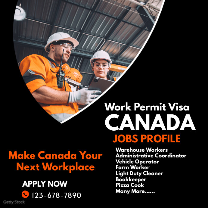 Copy of Black Maximalist Canada Work Permit Instagram | PosterMyWall