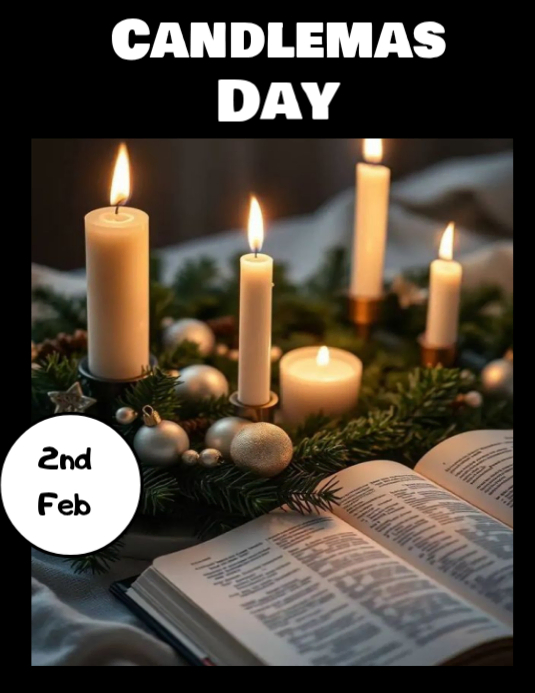 Copy of Black Maximalist Candlemas Day Flyer (us Letter) | PosterMyWall