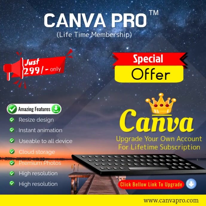 Plantilla de Black Maximalist Canva Pro Instagram Post | PosterMyWall