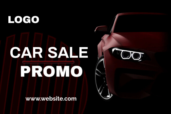 Black Maximalist Car Sale Promo Template Poster | PosterMyWall
