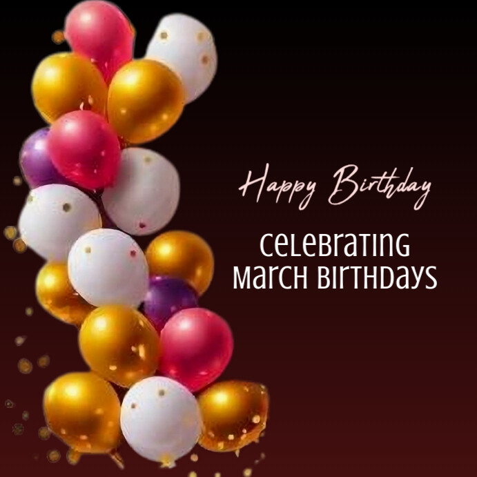 Copy of Black Maximalist Celebrating March Birthdays Instagram Post ...