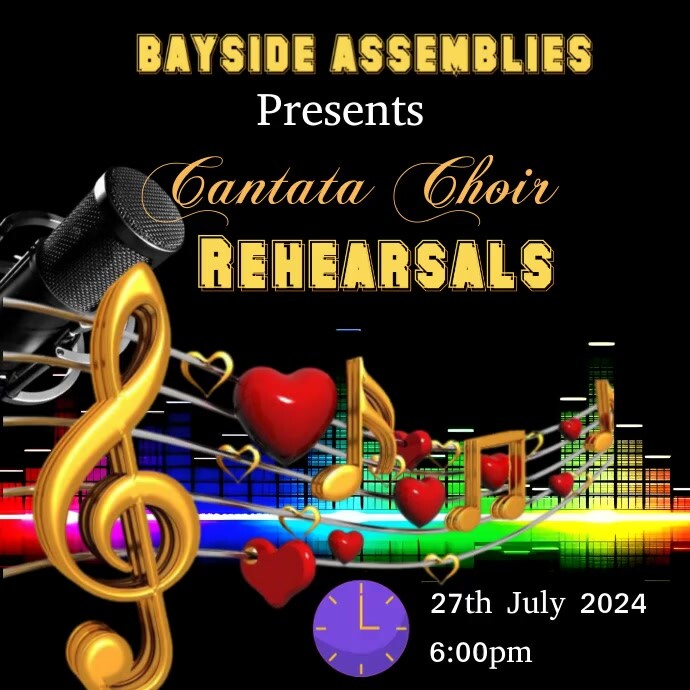 Modèle Black Maximalist Choir Rehearsal Invitation | PosterMyWall
