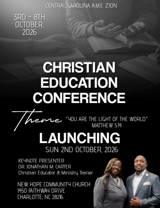 Black Maximalist Christian Education Conference Flyer (us Letter ...