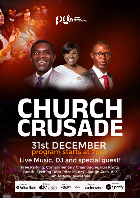 Copy of Black Maximalist Church Crusade Poster A4 | PosterMyWall