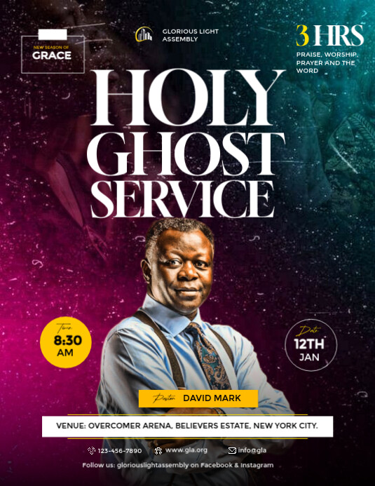 Copy of Black Maximalist Church Flyer (us Letter) | PosterMyWall