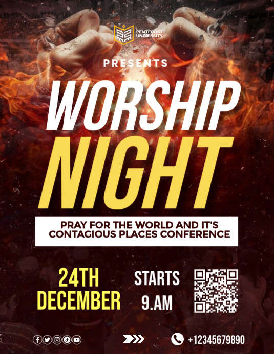 Copy of Black Maximalist Church Flyer (us Letter) | PosterMyWall