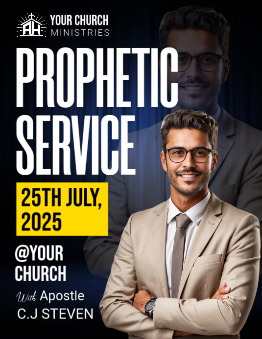 Black Maximalist Church Flyer (us Letter) Template | PosterMyWall