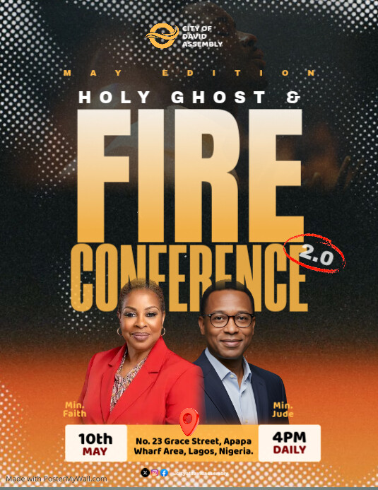 Black Maximalist Church Flyer (us Letter) Template | PosterMyWall