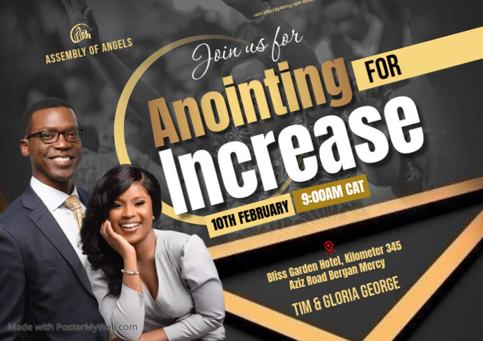 Black Maximalist Church Flyer A4 Template | PosterMyWall