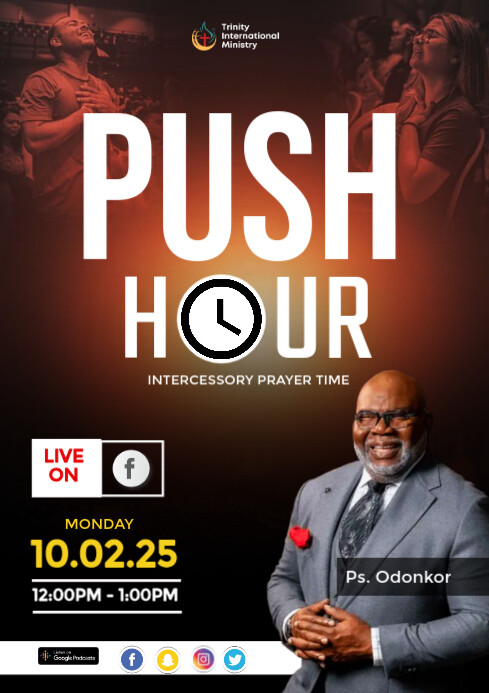 Black Maximalist Church Flyer A4 Template | PosterMyWall