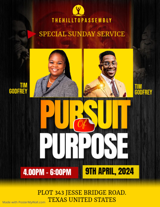 Black Maximalist Church Flyer Flyer (us Letter) Template | PosterMyWall