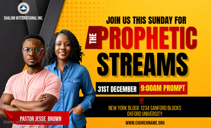 Black Maximalist Church Flyer Us Legal Templat | PosterMyWall