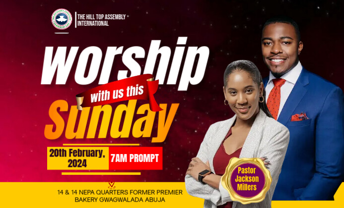 Black Maximalist Church Flyer Us Legal Template | PosterMyWall