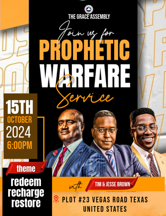 Black Maximalist Church Flyers Flyer (us Let Template | PosterMyWall