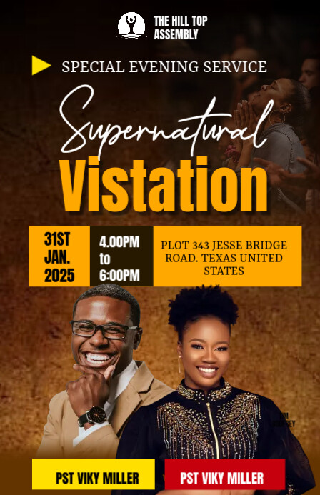 Black Maximalist Church Flyers Tabloid Template | PosterMyWall