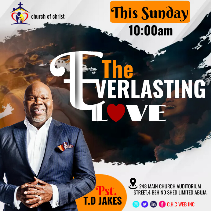 Modèle Black Maximalist Church Instagram Post | PosterMyWall