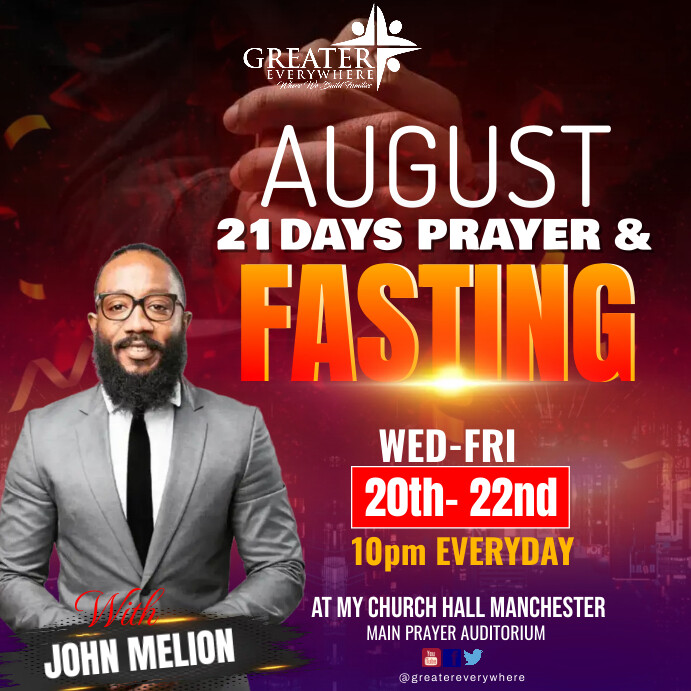 Plantilla de Black Maximalist Church Instagram Post | PosterMyWall