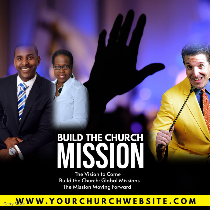 Plantilla de Black Maximalist Church Mission Flyer Instagr | PosterMyWall