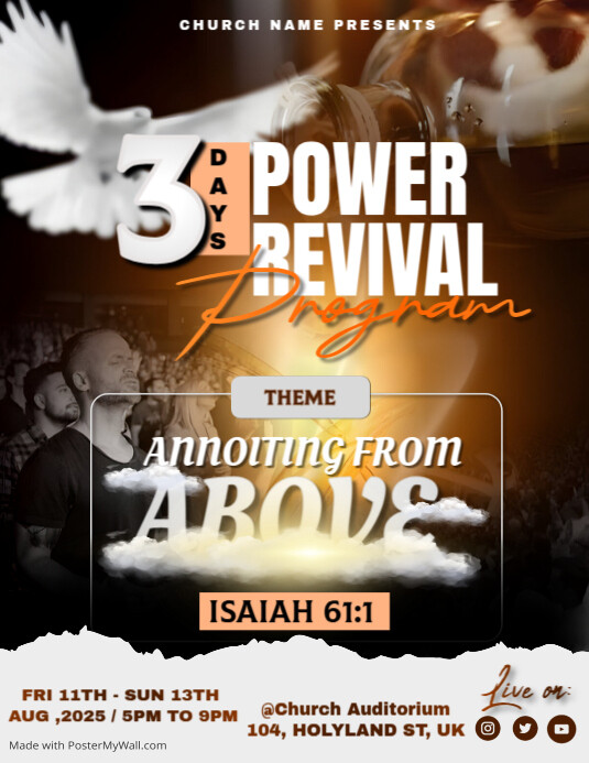 Copy of Black Maximalist Church Revival Program Flyer (us Letter ...