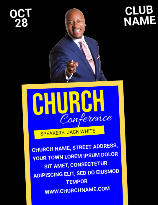 Black Maximalist Church Worship Flyer Flyer ( Template | PosterMyWall