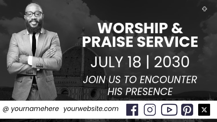 Black Maximalist Church Worship Youtube Thumbnail Youtube Thumbnail ...