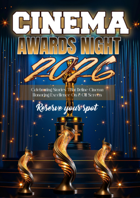 Black Maximalist Cinema Awards Night A2 Template | PosterMyWall