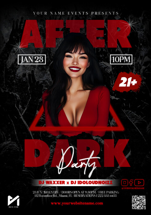 Copy of Black Maximalist Club DJ After Dark Party A4 | PosterMyWall