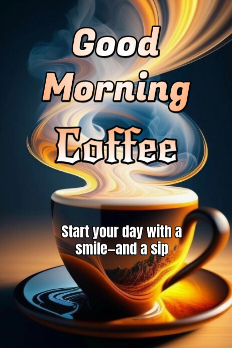 Copy of Black Maximalist Coffee Poster | PosterMyWall