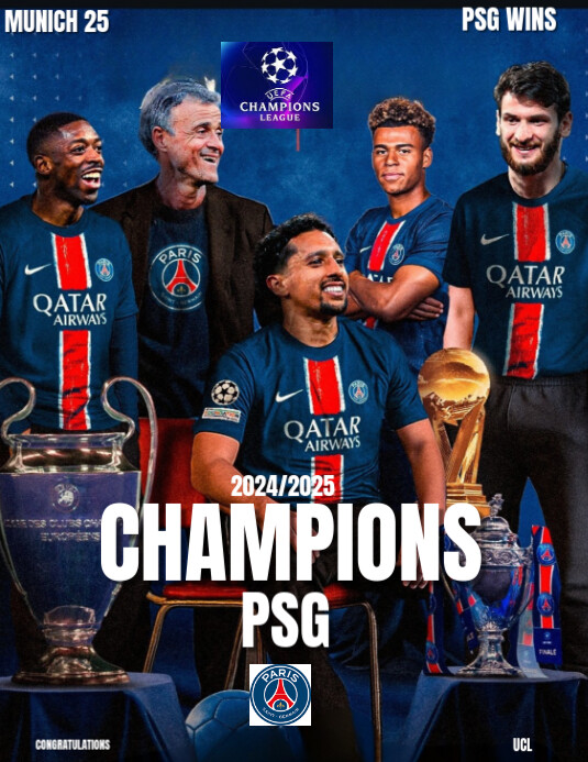 Black Maximalist Congratulations Psg Flyer (us Letter) Modelo ...