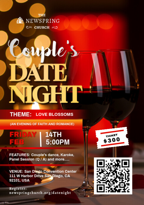 Copy of Black Maximalist Couples Date Night A4 | PosterMyWall